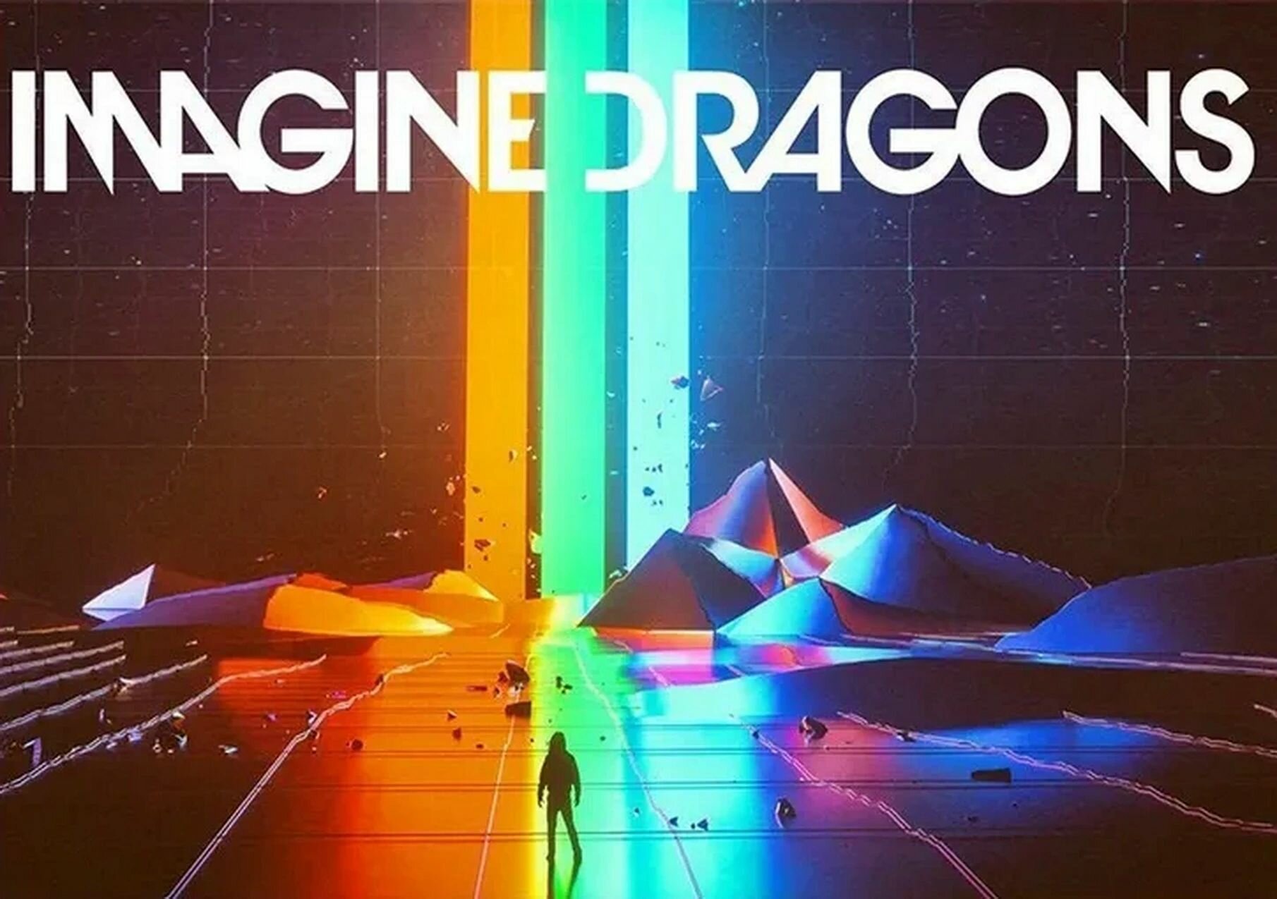 Плакат, постер Imagine Dragons на бумаге, размер 30х42см