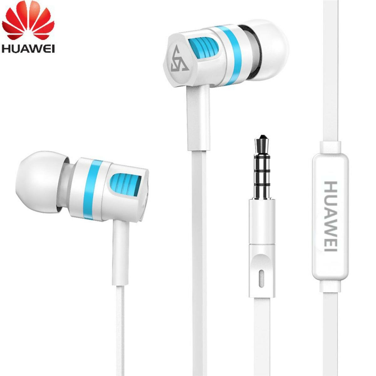 Игровая гарнитура Huawei, проводные наушники-вкладыши 3,5 мм для компьютера, iPhone, Samsung, ПК, наушники-вкладыши, бас