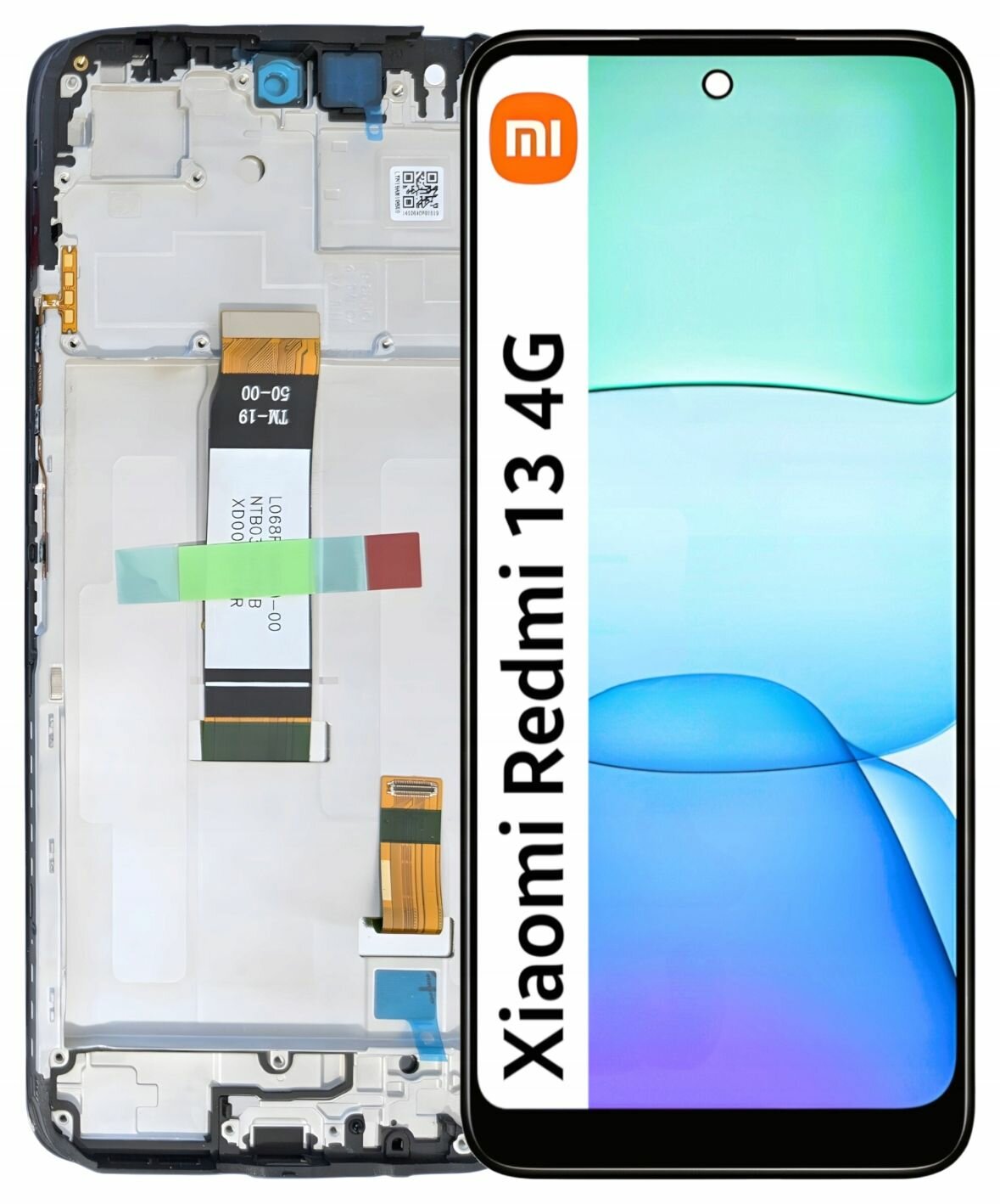 Дисплей для Xiaomi Redmi 13 4G (24040RN64Y) модуль с рамкой Черный премиум