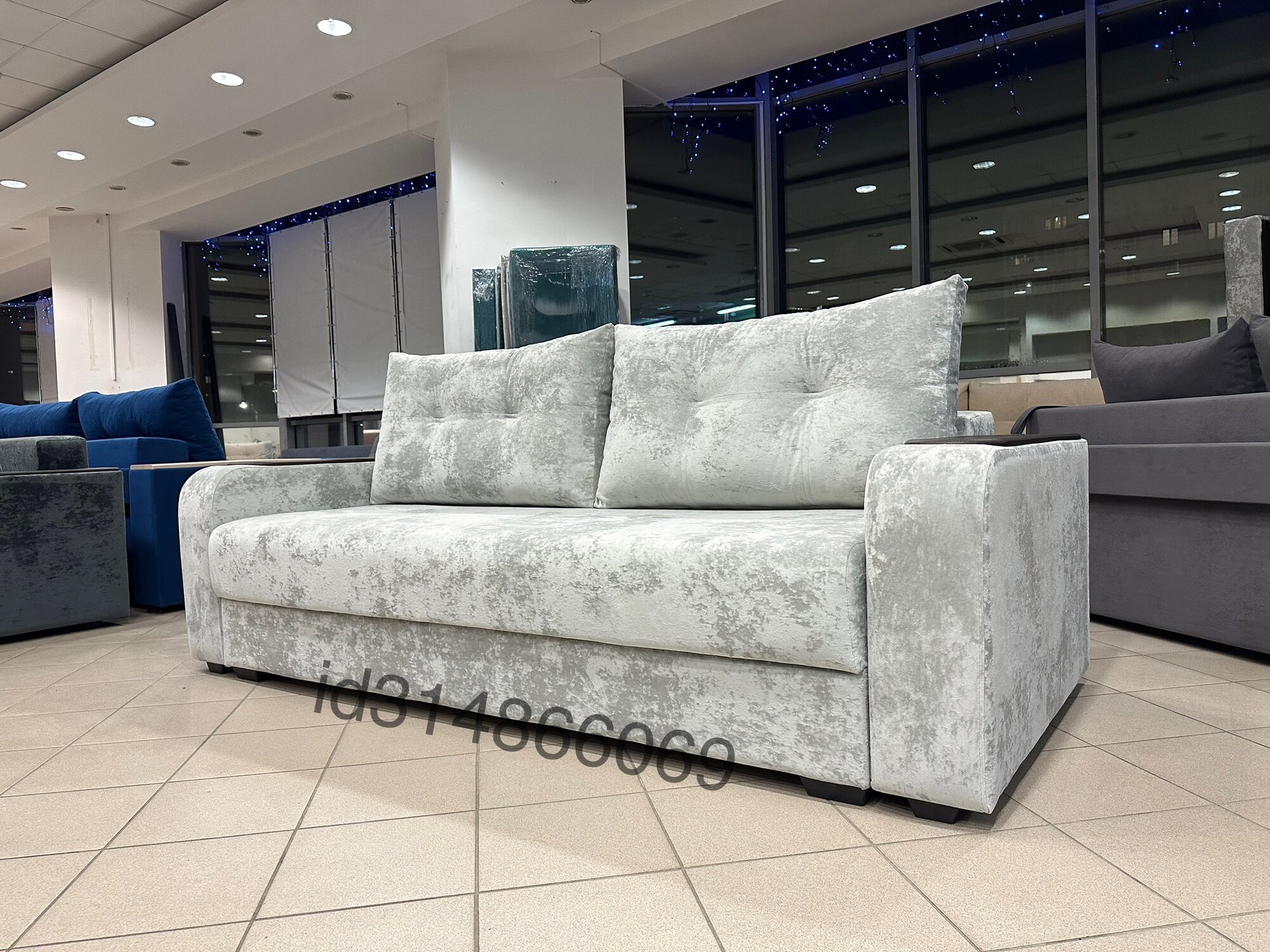 Диван кровать Олимп светло-серый