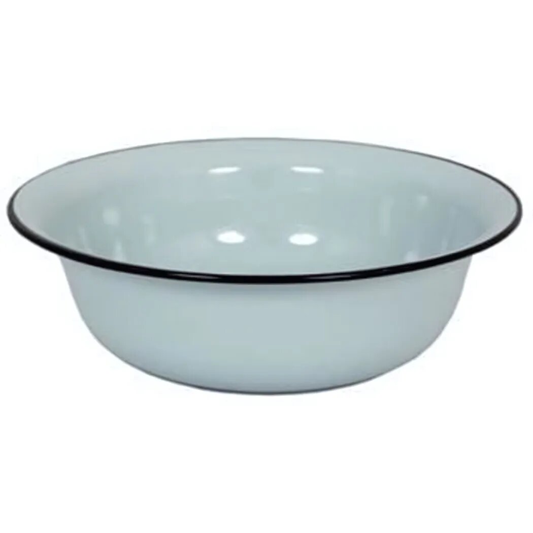 Таз эмалированный 9л, сталь, цвет голубой/серый, универсальный для варки и уборки