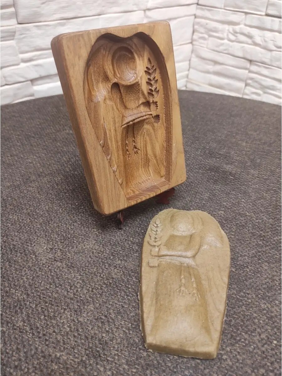 Пряничная форм Ангел с колосом