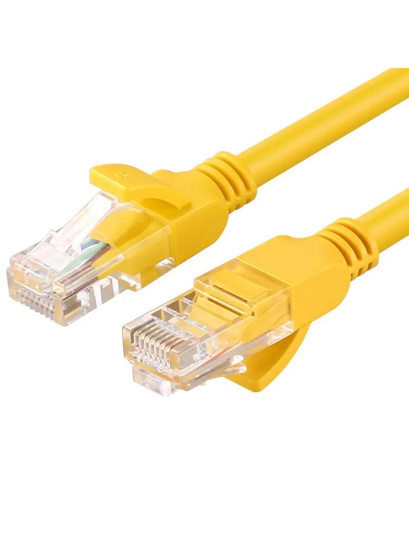 Кабель патч-корд U/UTP 5e кат. 5м UGREEN NW103 длина: 5м, цвет: жёлтый
