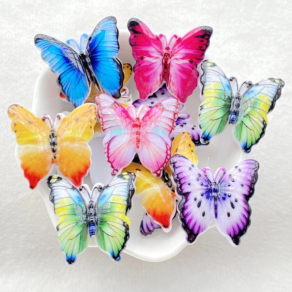 Набор из 10 шт. фигурок бабочек TSXJY для скрапбукинга Mixed