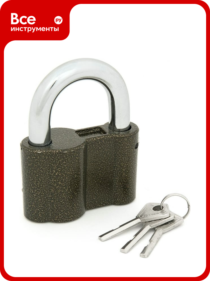 Навесной замок Palladium 604A 10069, антивандальный, влагозащищенный, закаленная сталь