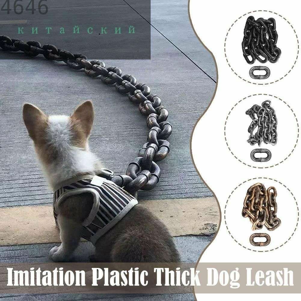 Большая железная цепь, забавные товары для домашних животных, подходит для маленьких собак, кошек и щенков568346