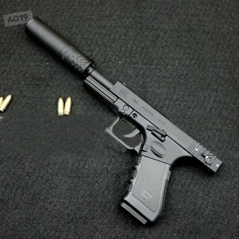 Детская игрушечная модель пистолета Glock P18C в масштабе 1:2,05