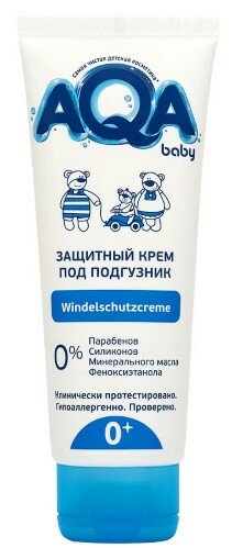 Aqa baby крем защитный под подгузник 75 мл