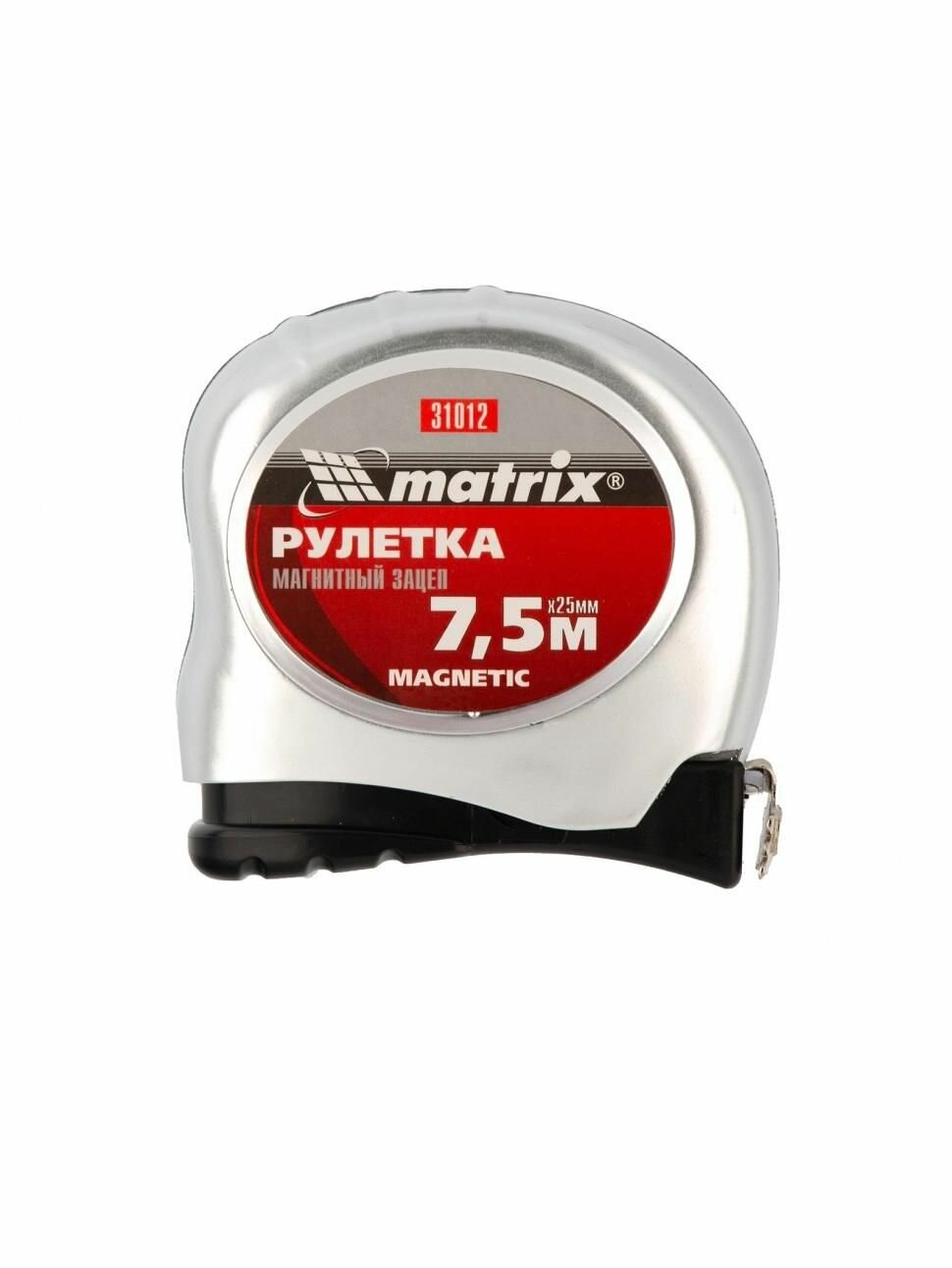 Рулетка Magnetic, 7, 5 м х 25 мм, магнитный зацеп Matrix