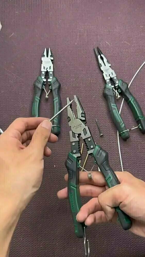 Набор многофункциональных инструментов плоскогубцы пассатижи бокорезы 多功能工具一套：钳子、钳子、侧刀 多功能工具一套：钳子、钳子、侧刀