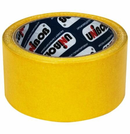 Лента двусторонняя тканевая Unibob 50 мм х 10 м