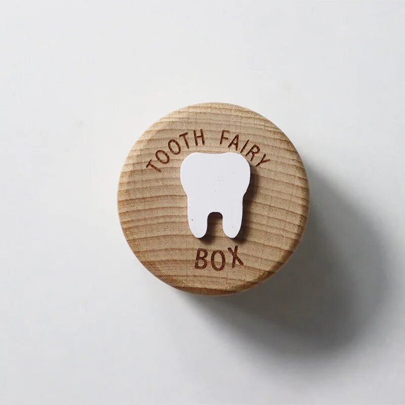 Деревянная Коробка Для Детских Зубов, Коллекция Для Хранения Волос Для Новорожденных, Пуповина
