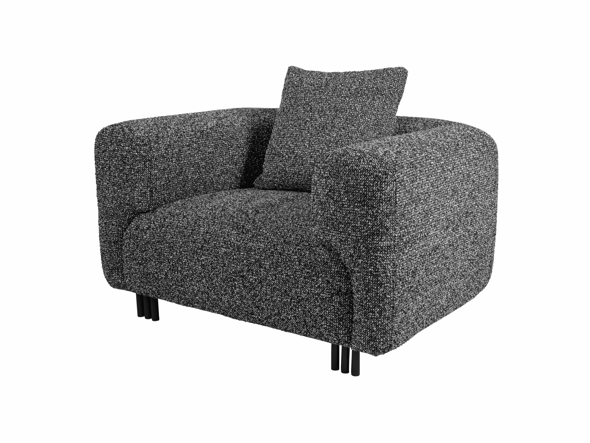 Кресло Bergman, Каркас - березовая фанера, Наполнитель - ППУ, Пружины, Наполнитель подушек - хлопок, Основание -