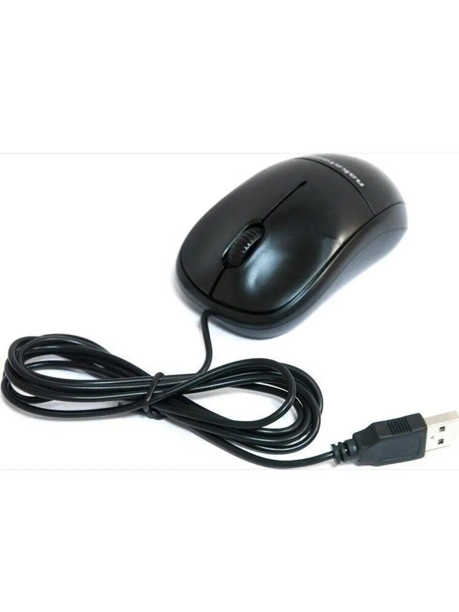 Мышь проводная оптическая MON-05U черный