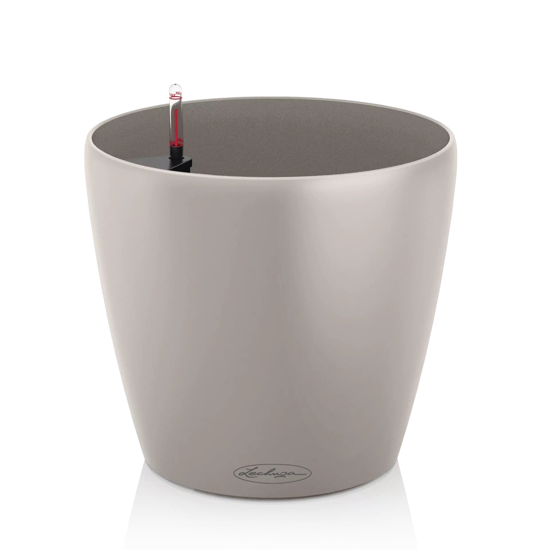 Кашпо Lechuza Classico Color 28 с автополивом, D28 H26, бежевый, матовый / Горшок для цветов Лечуза 9 л