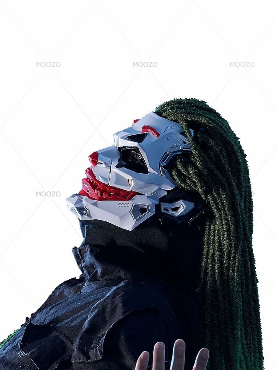 Маска Джокера - Киберпанк с Дредлоками для Косплея и Аниме Съемок