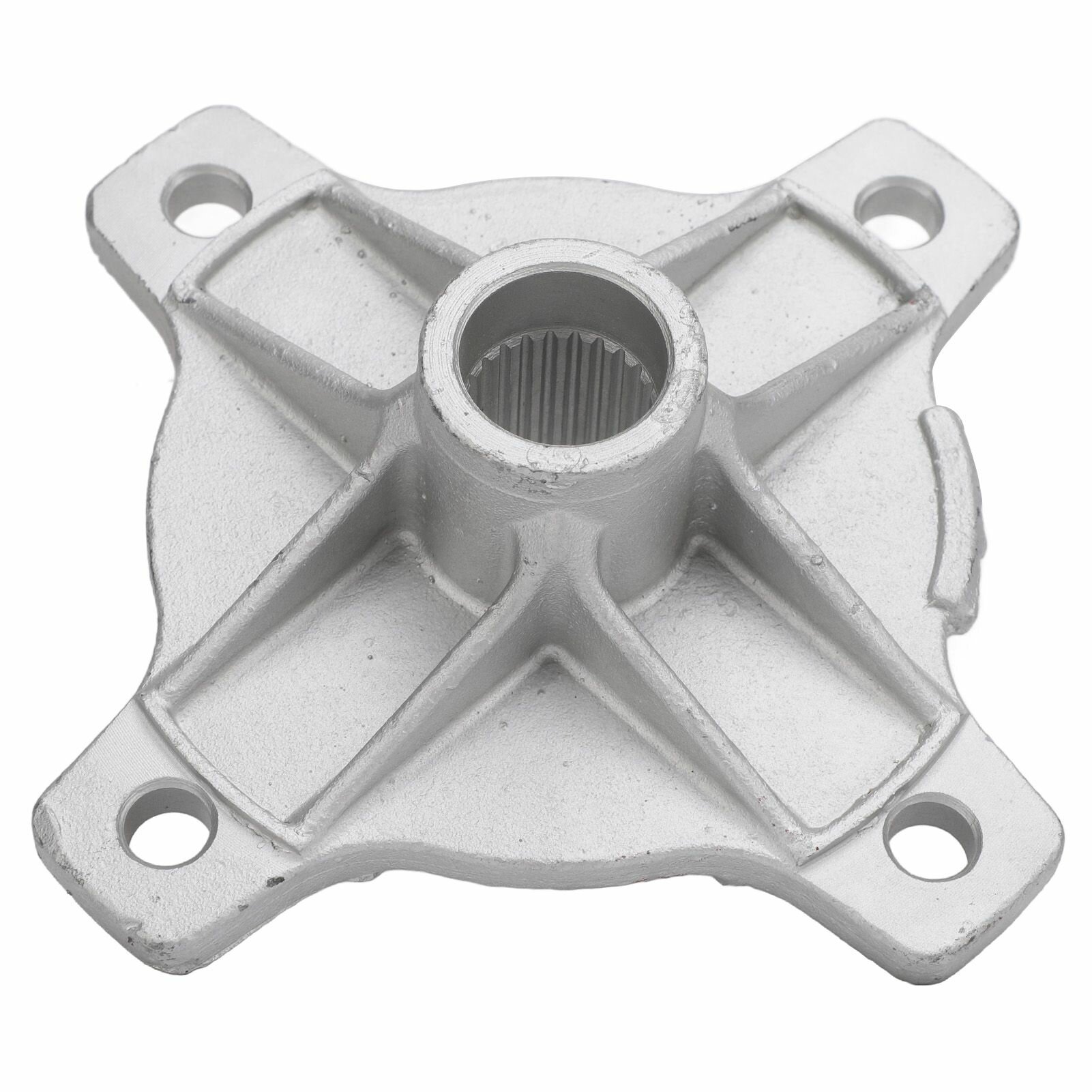 Запасная часть заднего моста колесного хаб 24T с 4 болтами для квадроциклов 125cc 150cc 200cc, прочный стальной сплав, серебристый