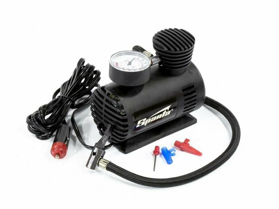 Компрессор автомобильный С-12, 12 В, 17 атм, 12 л/мин Sparta 58050