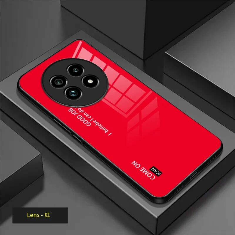 Подходит для Realme 13 Pro Plus/Realme 13 Pro / Реалми 13 Про Плюс/Реалми 13 Про , защитный чехол, чехол для мобильного телефона из стеклянного материала + подарок (защитное стекло/пленка)