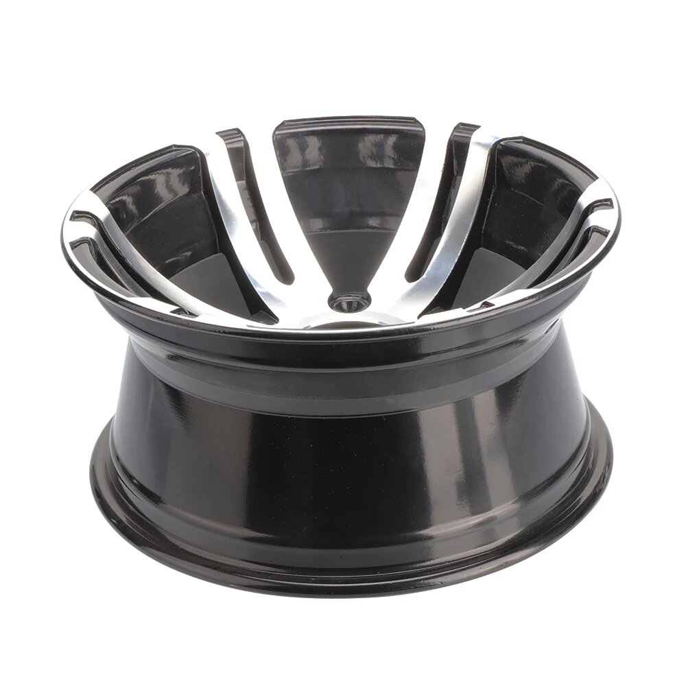 Запчасти для квадроциклов 12-дюймовые передние и задние диски из алюминиевого сплава, колеса, подходящие для четырехколесного картинга UTV, вездеходных автомобилей, 12-дюймовых шин, Черный