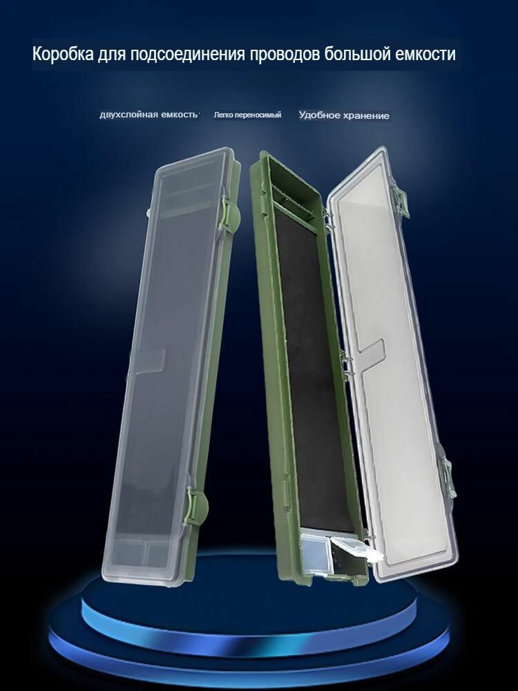 Органайзер кейс бокс коробка пластиковая для рыболовных и бытовых принадлежностей 35х9х3см.