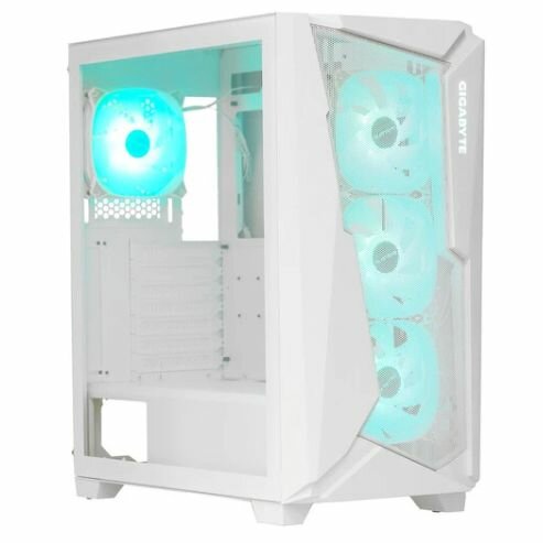 Компьютерный корпус GIGABYTE C301 GLASS WHITE V2 (GB-C301GW) белый - Mid Tower, E-ATX, Micro-ATX, Mini-ITX, Standard-ATX, USB 3.2 Gen 2 Type-C
