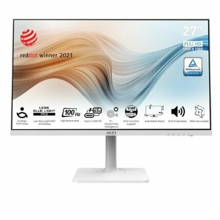 27' Монитор MSI Modern MD272XPW (9S6-3PB19H-099) белый - 1920x1080@100 Гц, IPS, 4 мс, 1000:1, 178/178