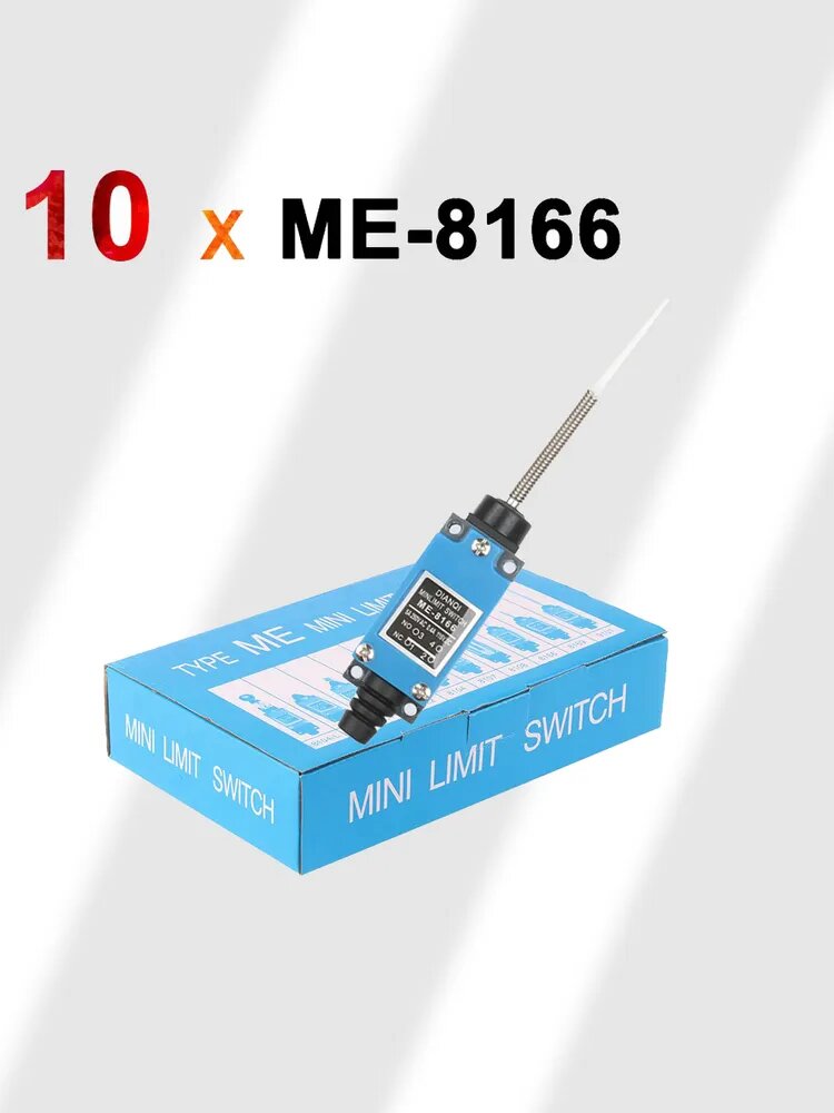 10 кусочков Концевой выключатель ME-8166 Поворотные регулируемые роликовые мини-концевые выключатели TZ-8166 AC250V 5A 1NO 1NC