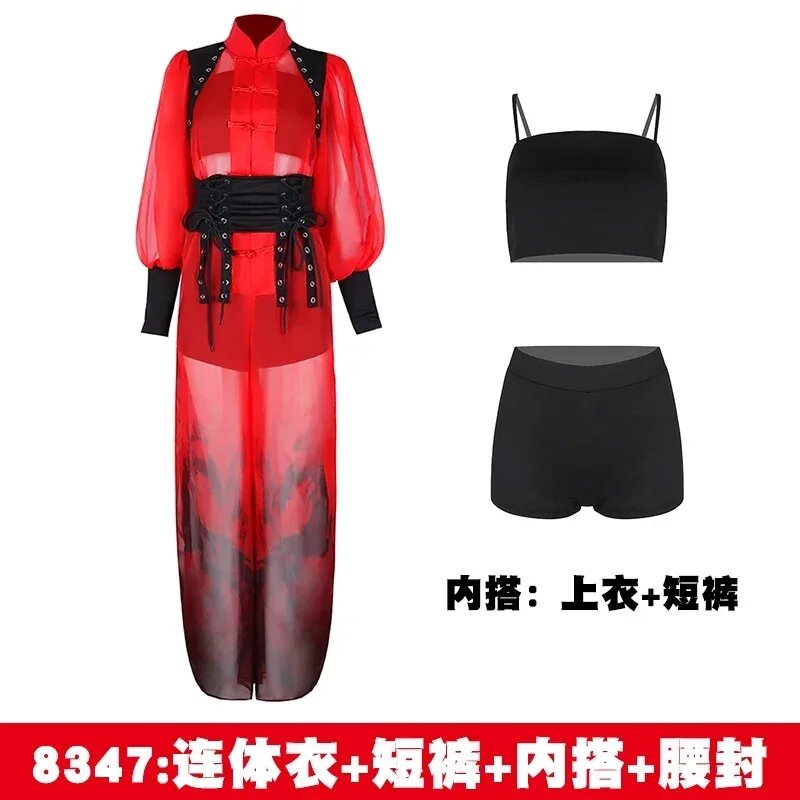 Китайские танцевальные костюмы для девочек L, 8347