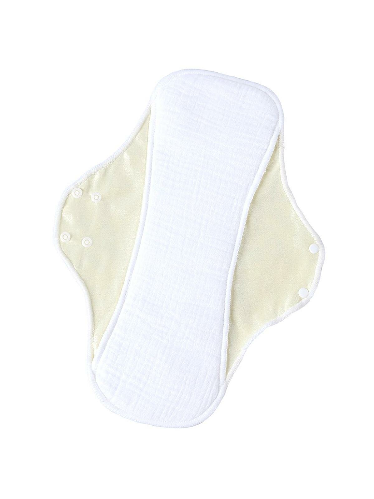 Хлопковая моющаяся прокладка, Светло - желтый