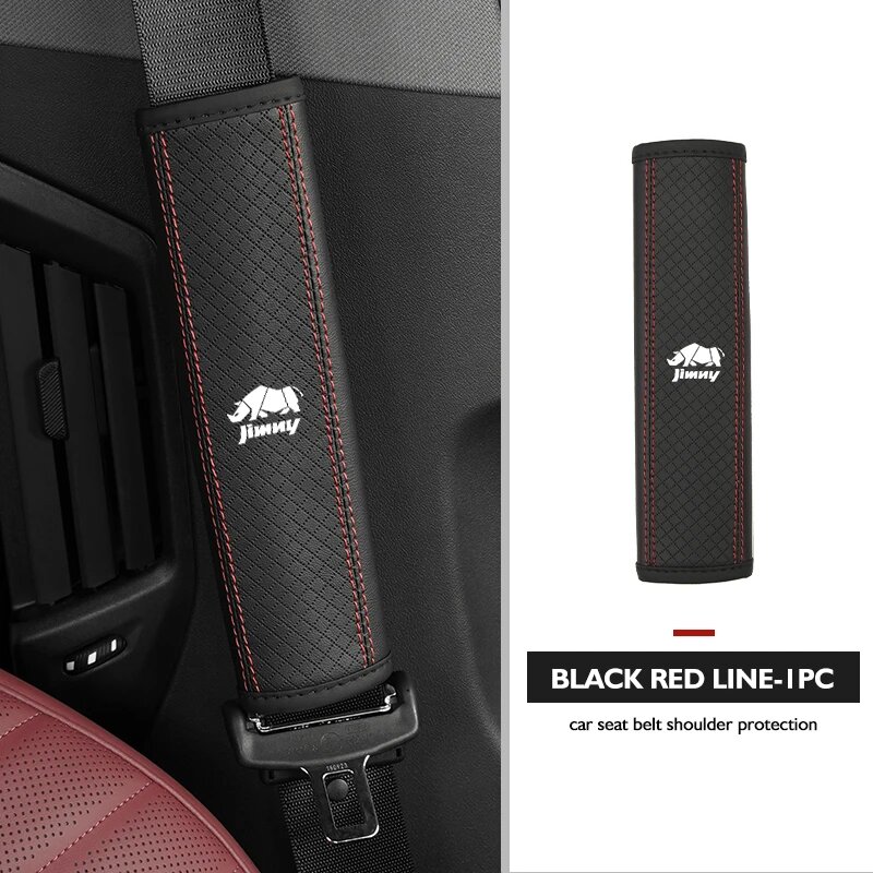 Защита ремня безопасности Black Red для Suzuki Jimny