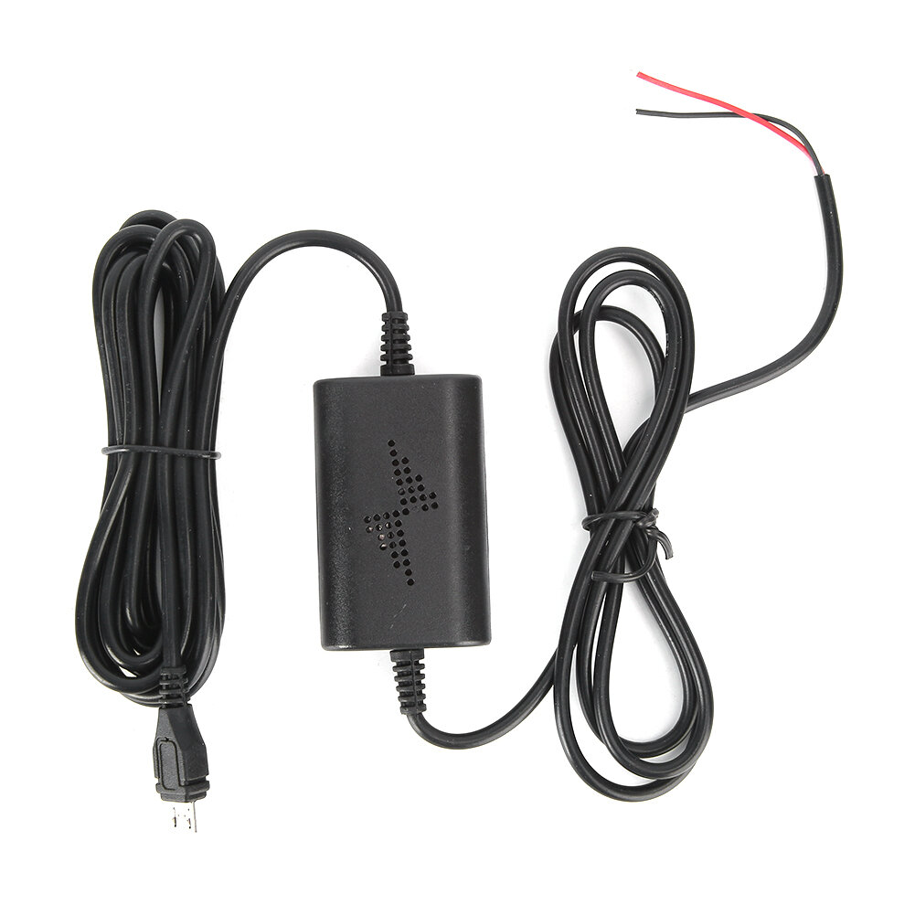 Мониторинг парковки Понижающая линия 12 В 24 В до 5 В 2,5 А Прямой Micro USB Низковольтный кабель для автомобильного регистратора