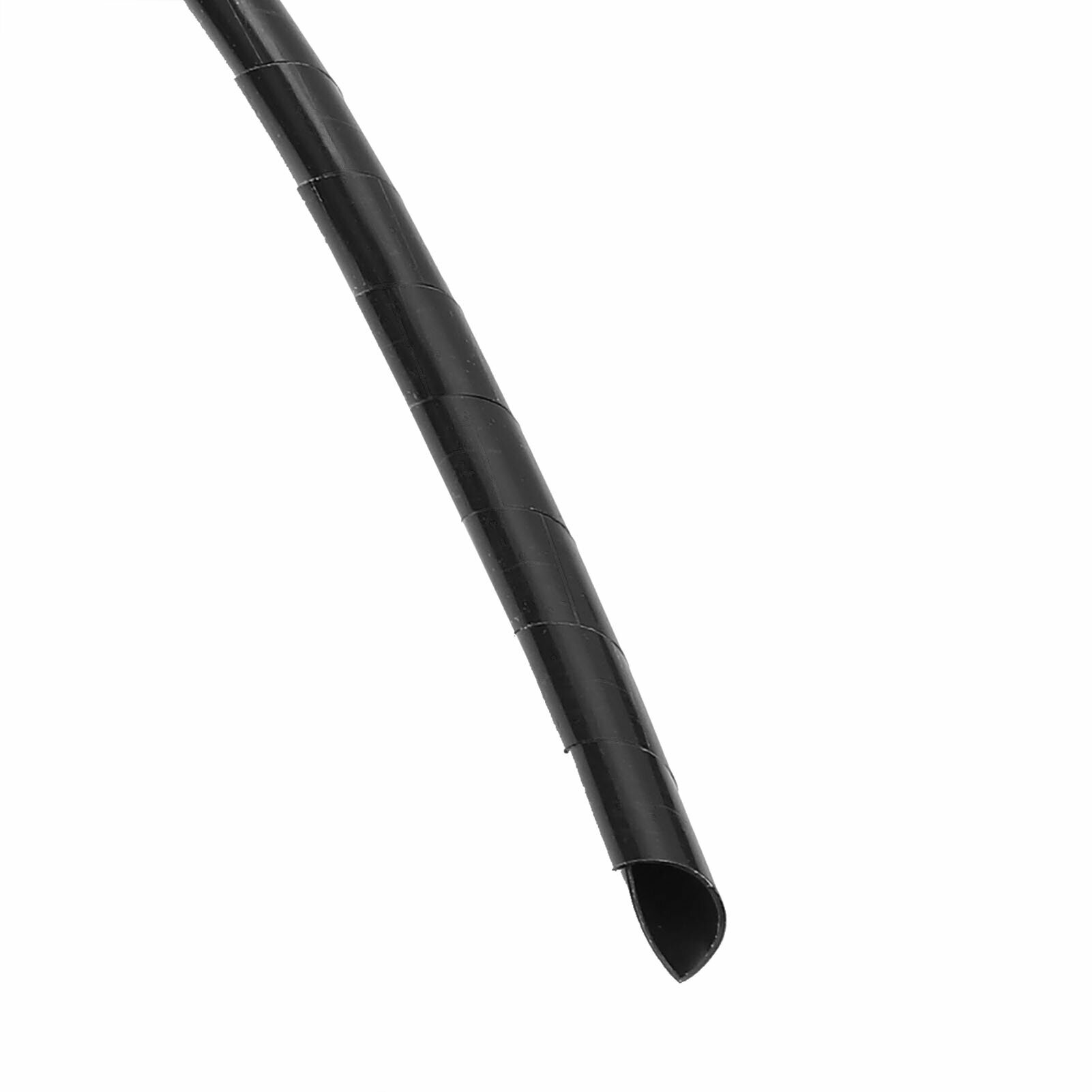 Спиральный шнур для обмотки гибкого кабеля, черный, 8 мм, 10 метров для проводки