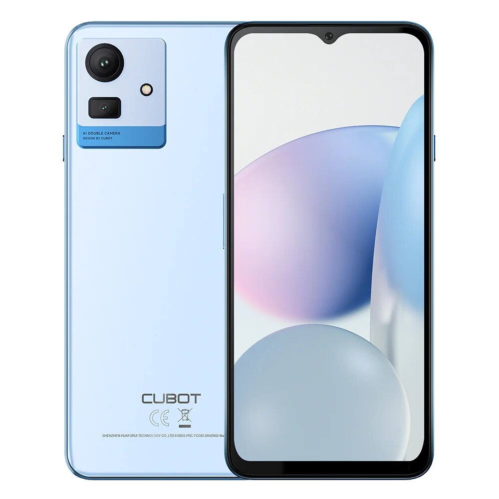 Смартфон Cubot NOTE 50 на Android, 16 ГБ ОЗУ (8 ГБ расширенной памяти), 256 ГБ ПЗУ, 6,56 дюйма, NFC, 5200 мАч