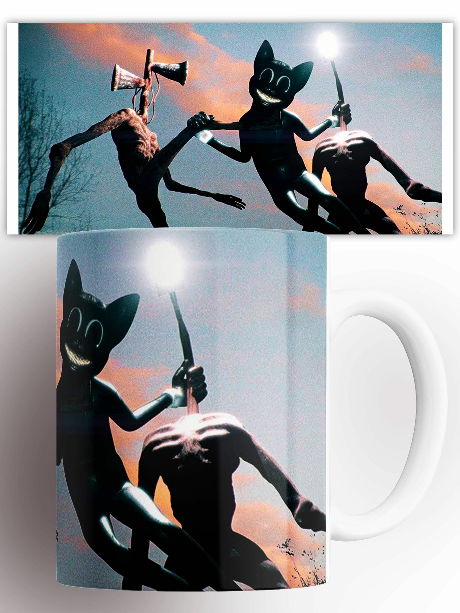 Кружка Сиреноголовый и Картункэт 330 мл