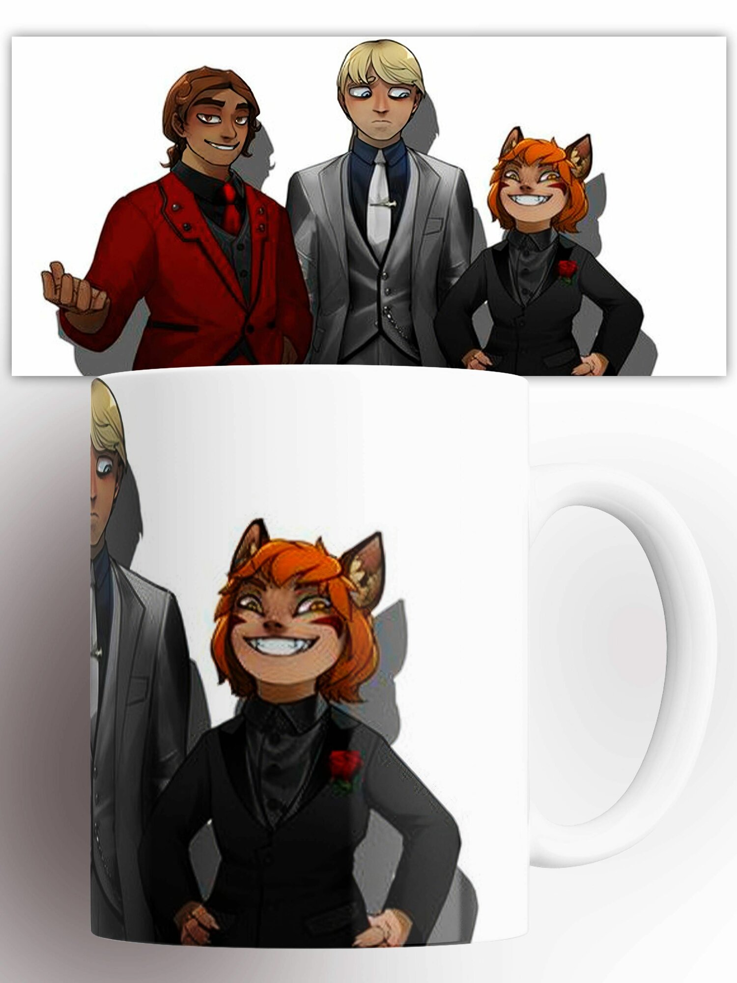 Кружка компьютерная игра Бойфренд До Гроба Boyfriend To Death 330 мл