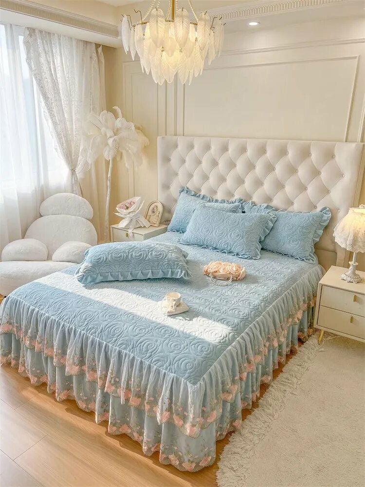 AiWinsure Покрывало Korean velvet bedspreads, Бархат с размерами: 200 см х 150 см