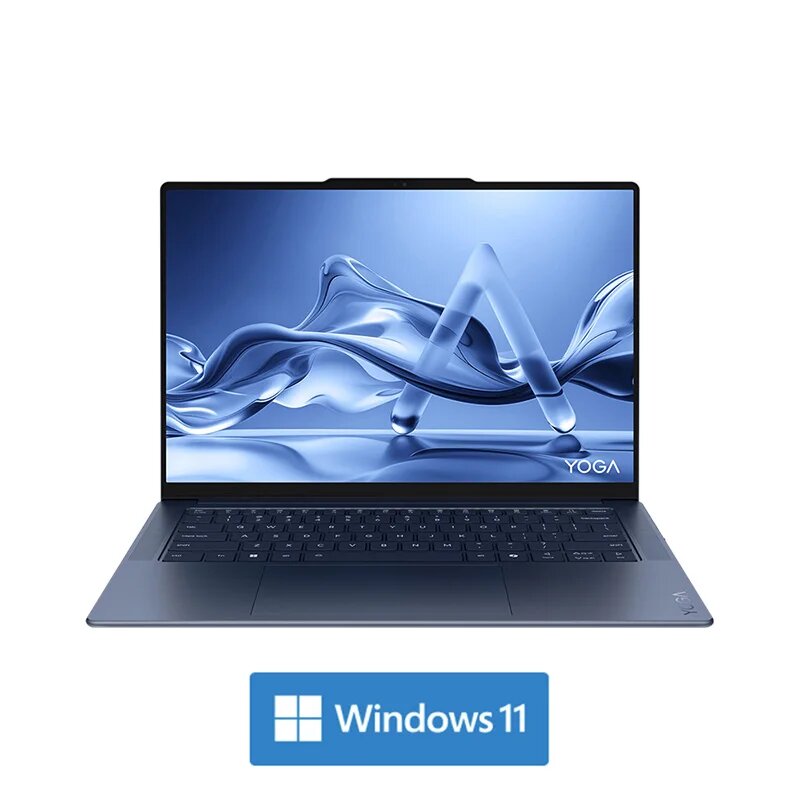 Ноутбук Lenovo Yoga Air 14s Q8X9 14.5" OLED, 2944x1840 90Hz (Snapdragon X10 Plus, 32GB, 1TB SSD, Adreno, Win11) Blue