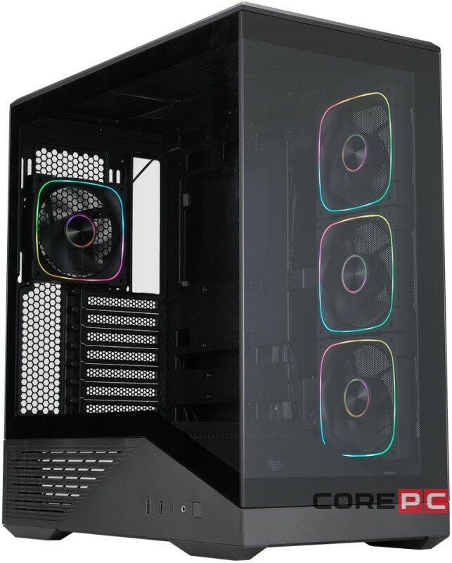 Компьютерный корпус 1STPLAYER GM7 ARGB Black (GM7-BK-3FN7R-1FN7)