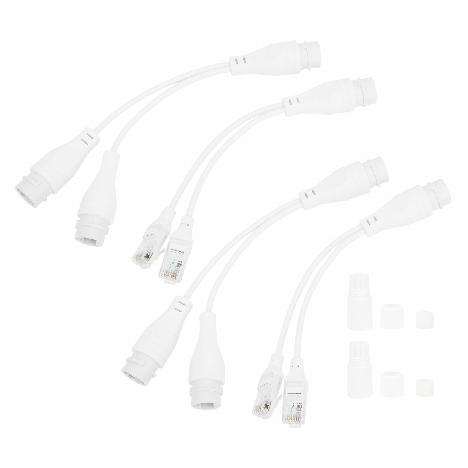 Адаптер-распределитель POE для видеонаблюдения, поддержка 2 камер, водонепроницаемость, ABS пластик