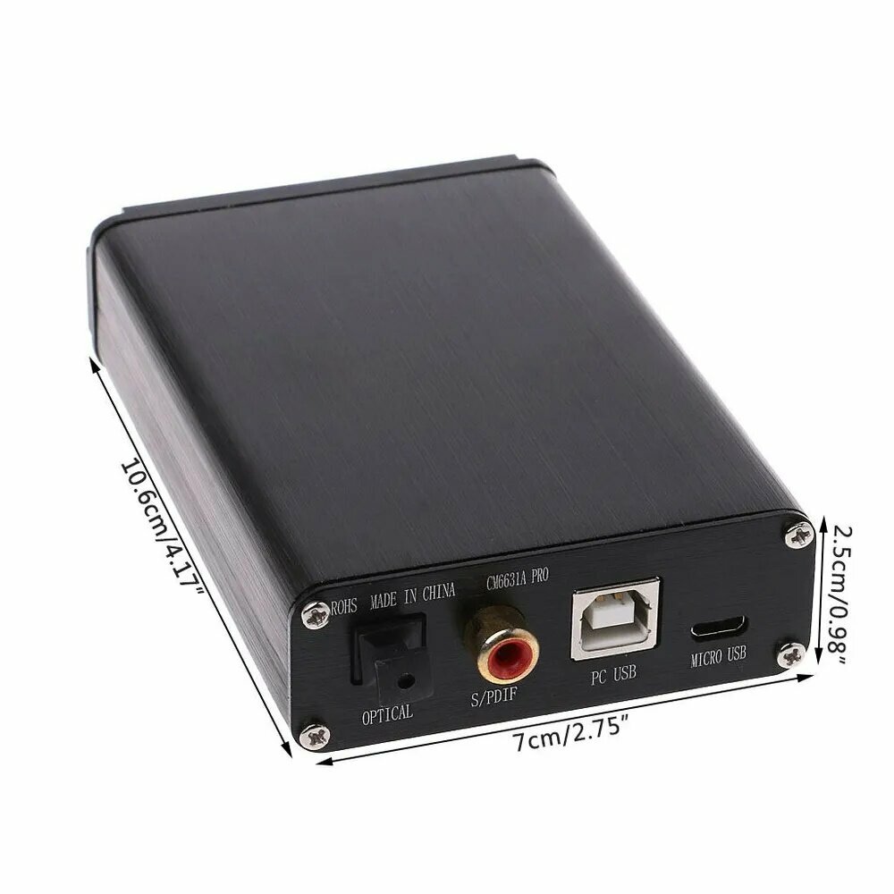 Плата USB I2S/SPDIF CM6631A, звуковая карта с коаксиальным и оптическим выходом — фото 1