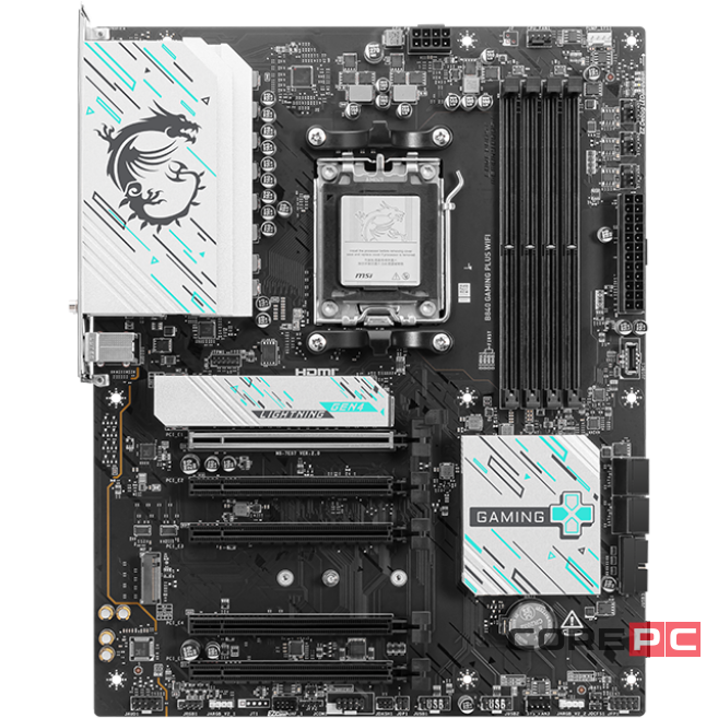 Материнская плата для компьютера MSI B760M GAMING PLUS WIFI, черный