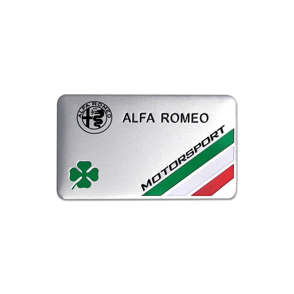 Автомобильный алюминиевый значок, декоративная наклейка для Alfa Romeo, Италия, For Alfa Romeo