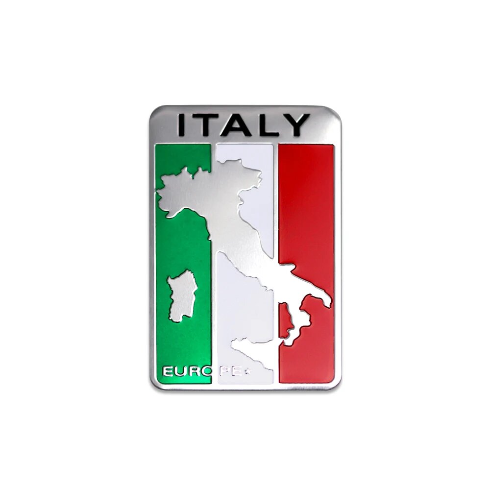 Автомобильный алюминиевый значок, декоративная наклейка для Alfa Romeo, Италия, Giulietta For Italy