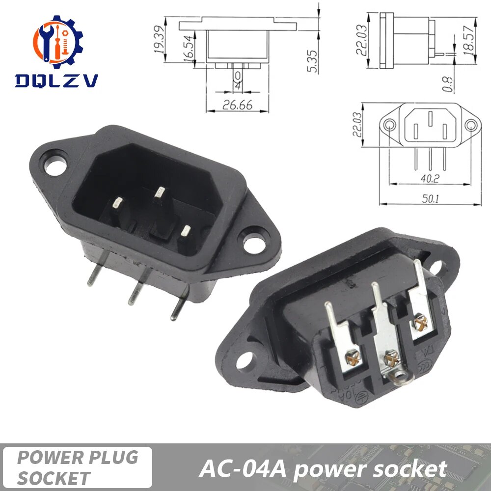 Розетка IEC320 C14 DQLZV