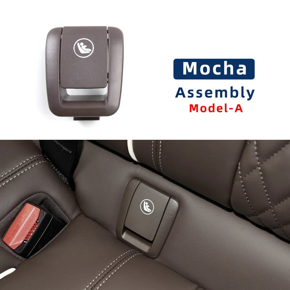 Заднее детское сиденье, защитный чехол ISOFIX, автомобильный крючок, пряжка, чехол для сиденья для BMW 5 серии G30 52207451018 Mocha-Assembly