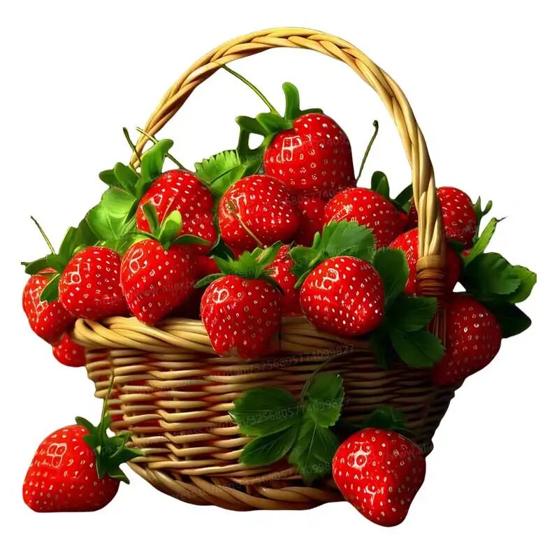 Настенные наклейки фрукты клубника ПВХ 30cm(11.8 inch), S573-E