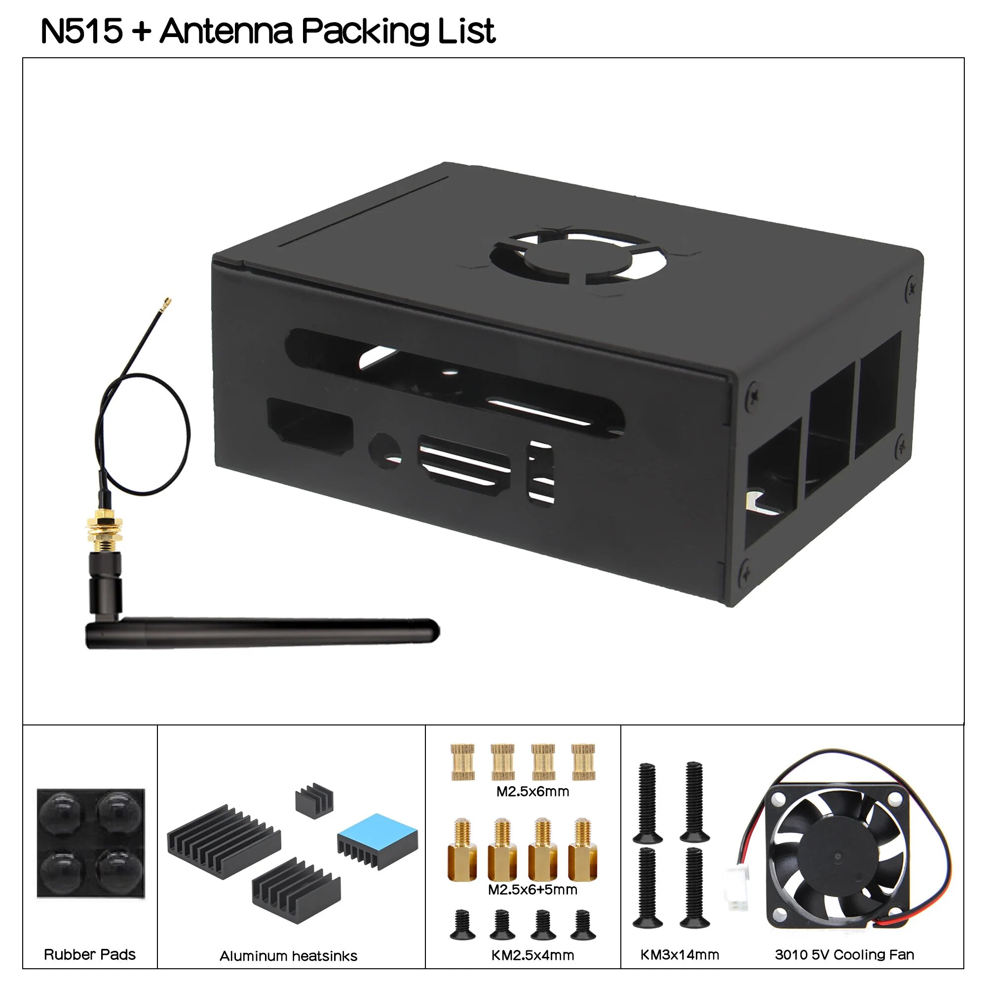 Корпус Geekworm N515 для Orange Pi 5 Pro N515 Antenna