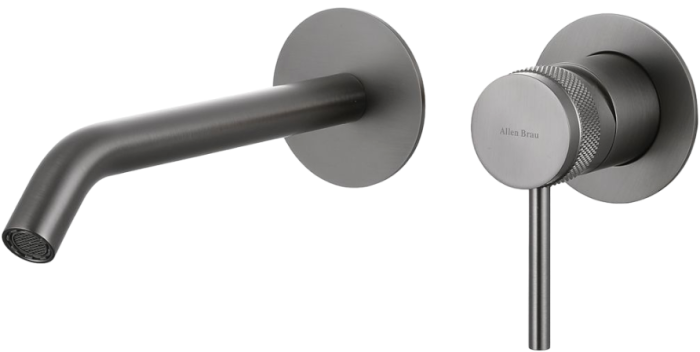 Смеситель для раковины Allen Brau Priority 5.31A03-MG С внутренней частью брашированный графит