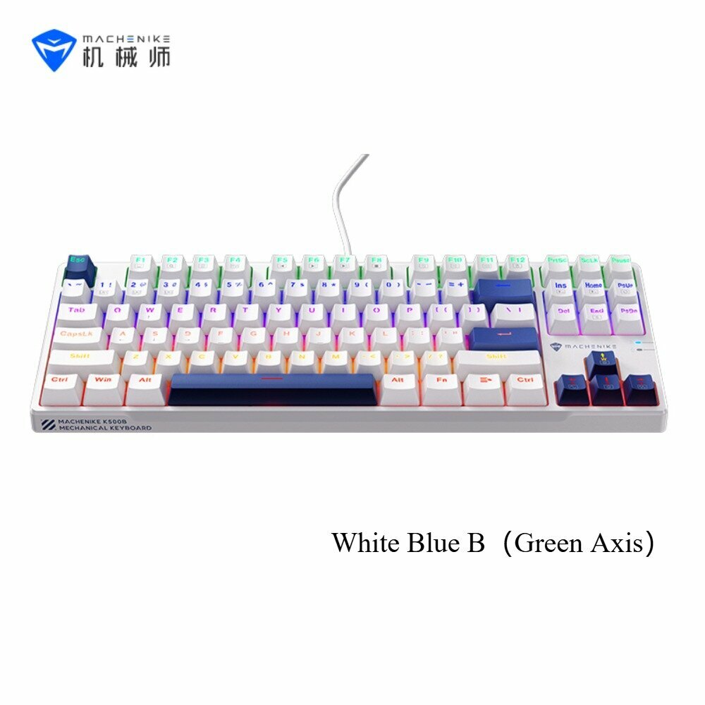Machenike K500B-B87 Проводная Механическая Клавиатура С Возможностью Горячей Замены Колпачков Из PBT